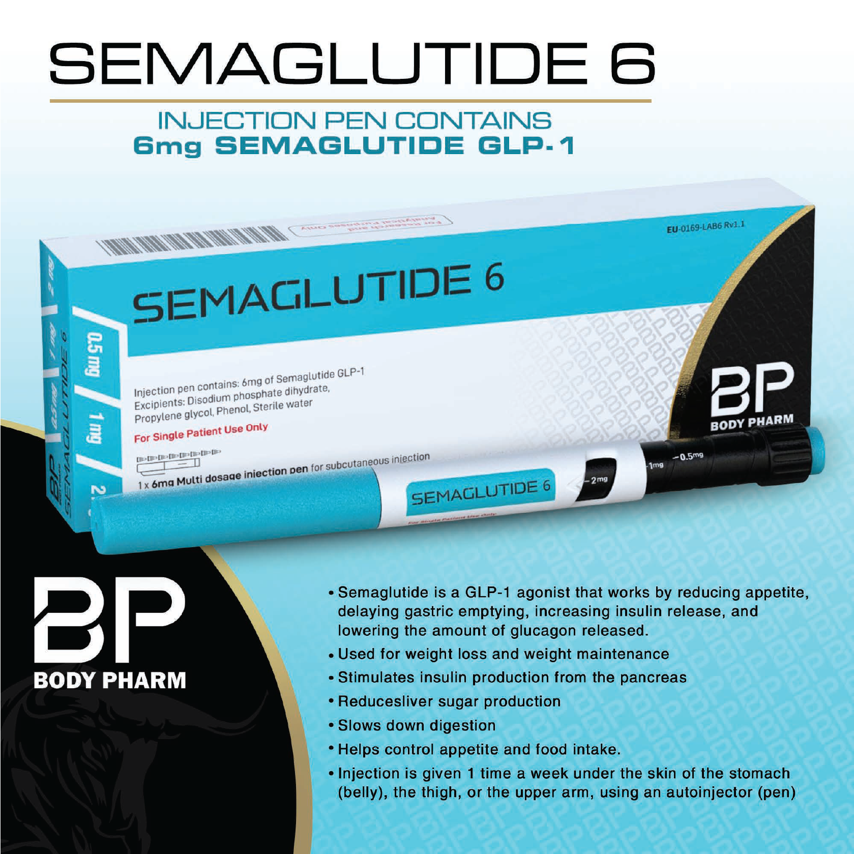 Body Pharm Semaglutide 6mg | Wegovy Alternative | Best Price SA